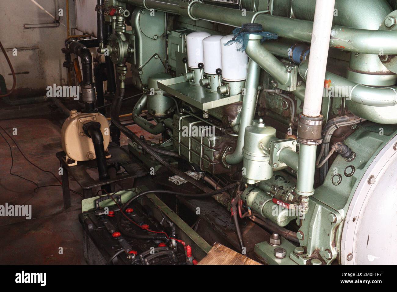sea ship engine view on river Stock Photo - Alamy