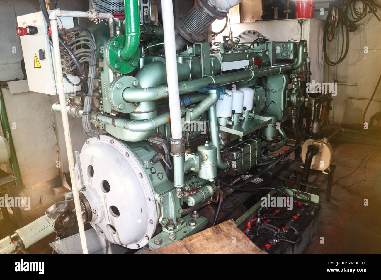 sea ship engine view on river Stock Photo - Alamy
