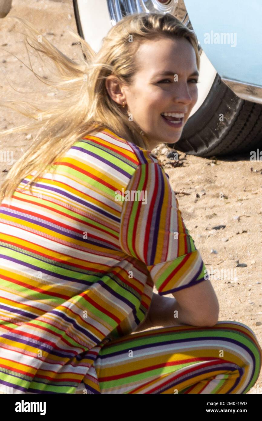 Jodie Comer is spotted filming for Killing Evev in Margate, Kent Stock ...