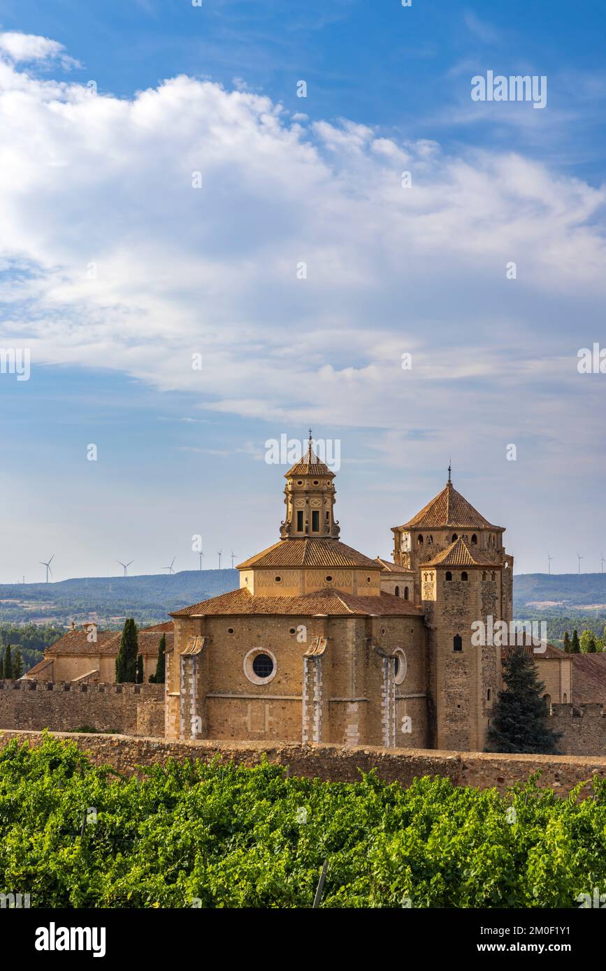 Royal Abbey of Santa Maria de Poblet, cistercian monastery, Catalonia ...