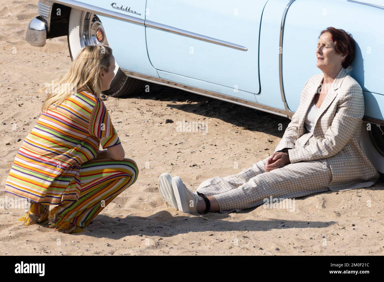 Jodie Comer is spotted filming for Killing Evev in Margate, Kent Stock ...