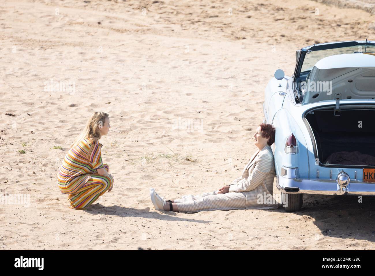 Jodie Comer is spotted filming for Killing Evev in Margate, Kent Stock ...