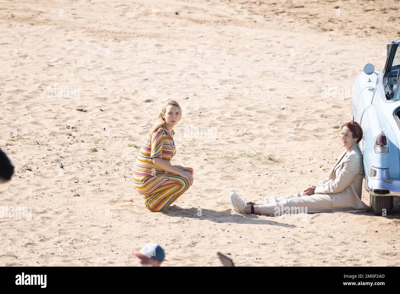 Jodie Comer is spotted filming for Killing Evev in Margate, Kent Stock ...