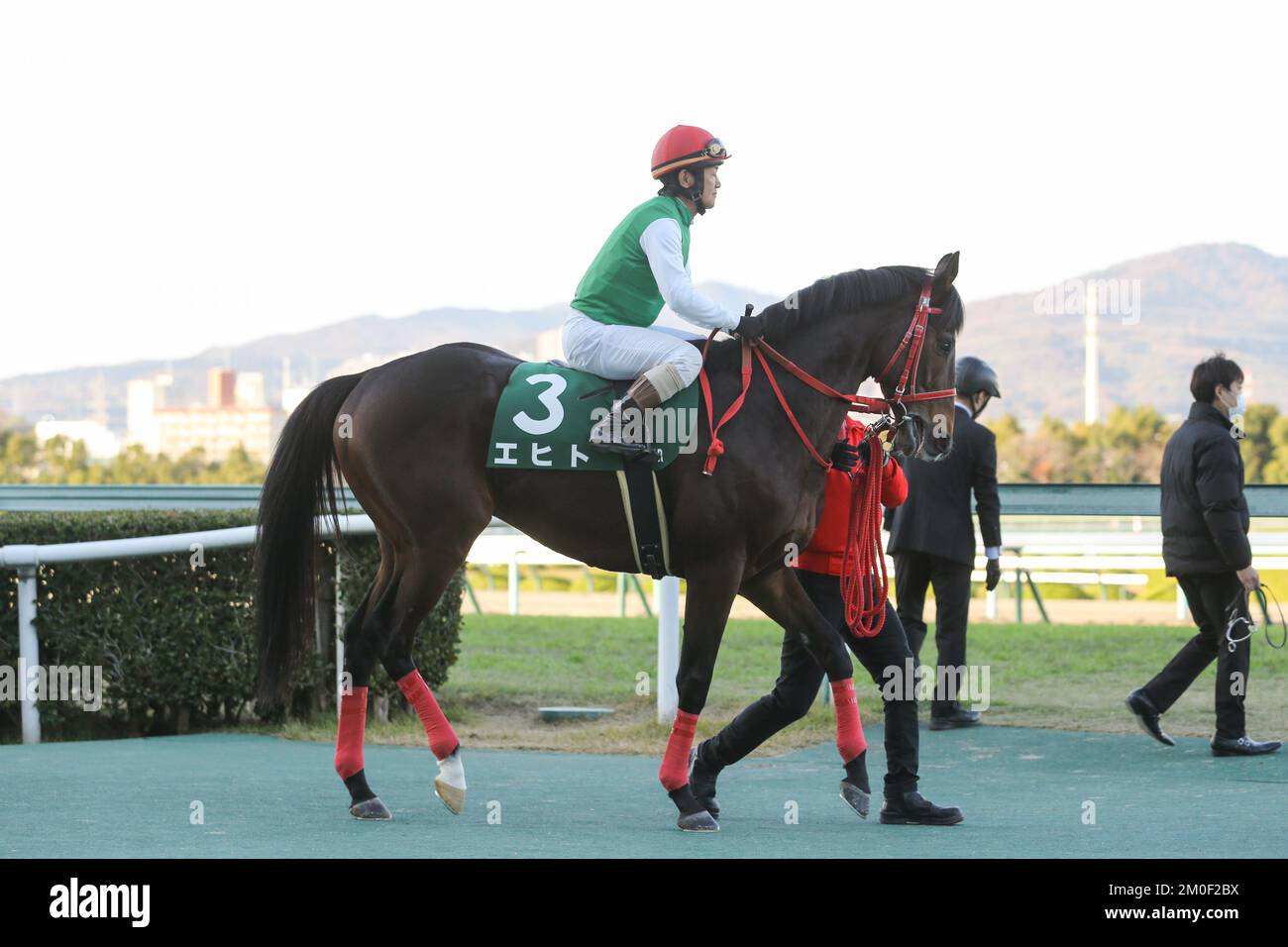 Hyogo, Japan. 3rd Dec, 2022. Echt and Katsuharu Tanaka before the ...