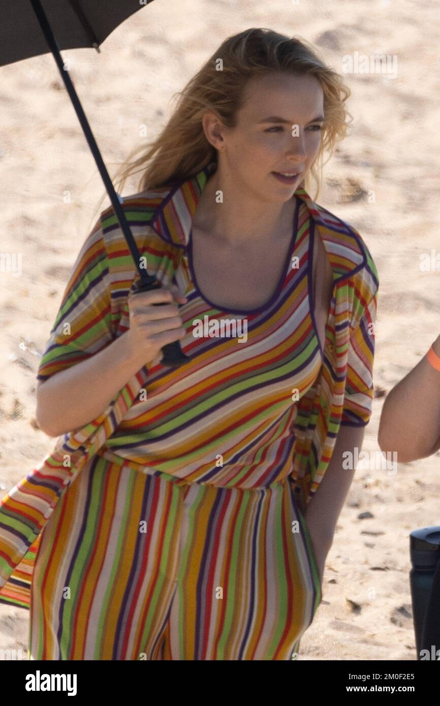 Jodie Comer is spotted filming for Killing Evev in Margate, Kent Stock ...