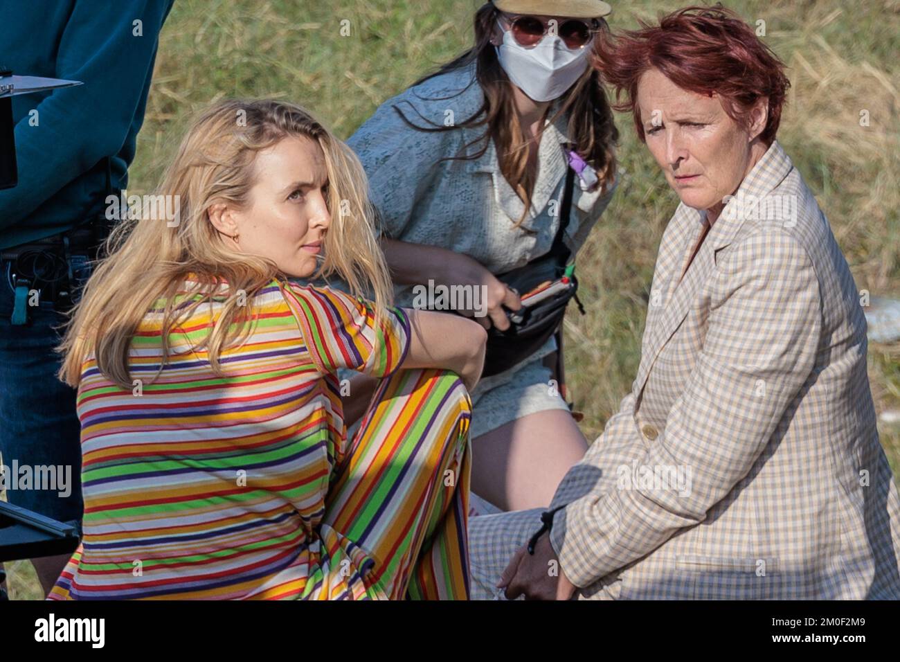 Jodie Comer is spotted filming for Killing Evev in Margate, Kent Stock ...