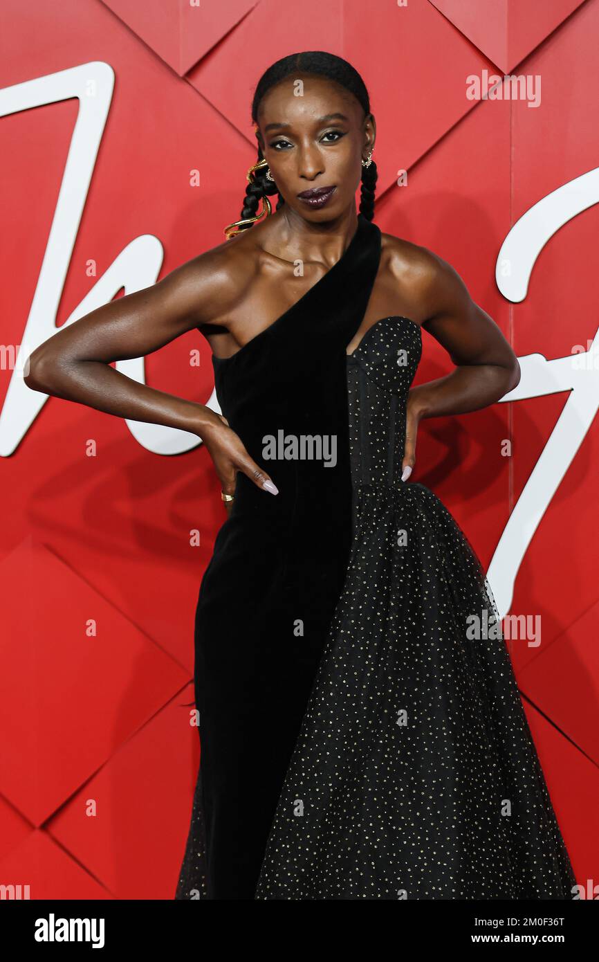 London, UK, 05/12/2022, Eunice Olumide attends the British Fashion ... London, UK, 05/12/2022, Eunice Olumide attends the British Fashion ...
