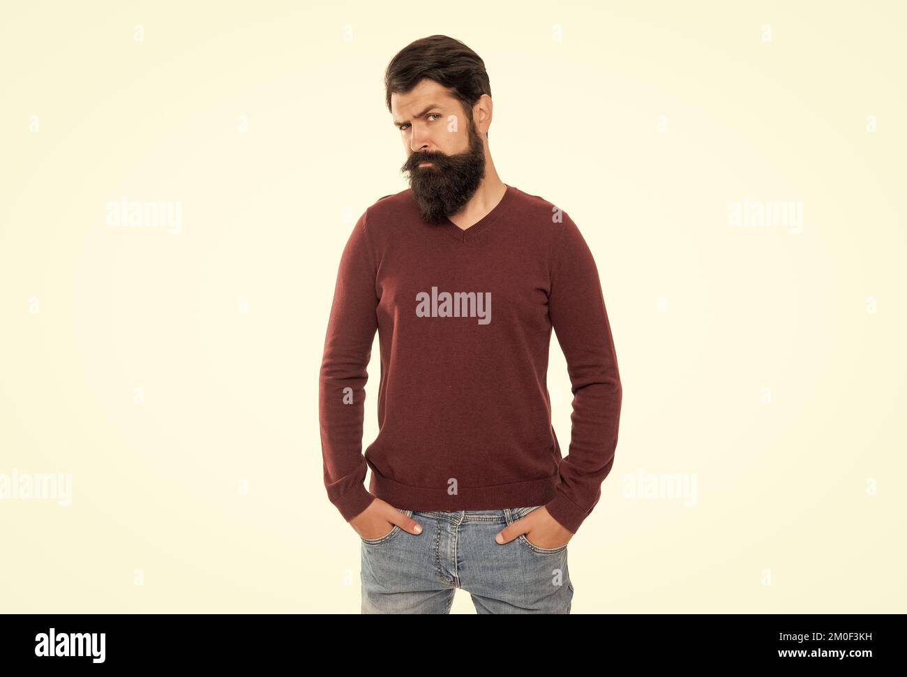 bearded man. mature man with beard. hair and beard care. hipster ...