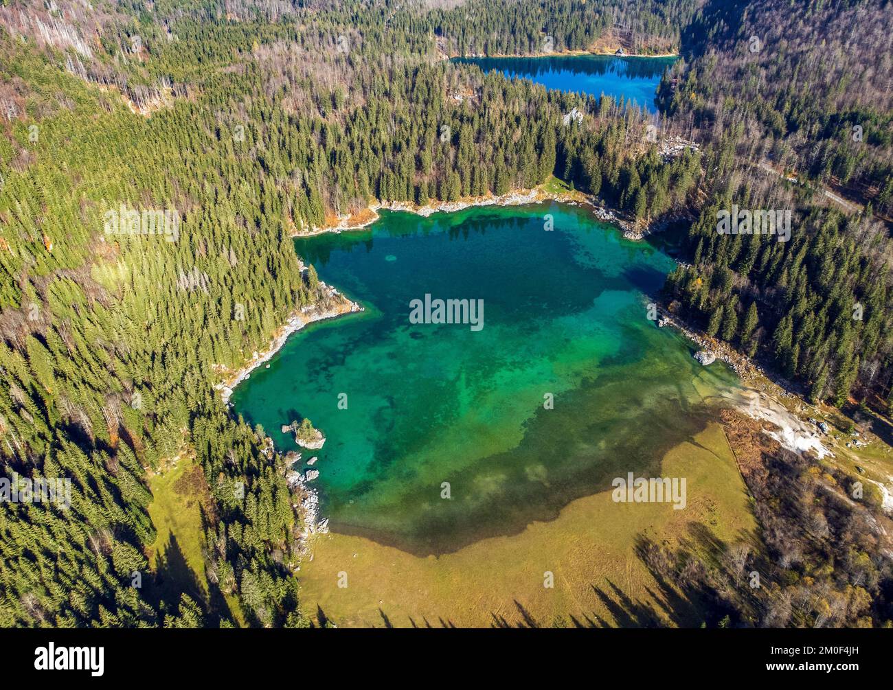 Scenic view of amazing Fusine lakes in Italy Stock Photo - Alamy