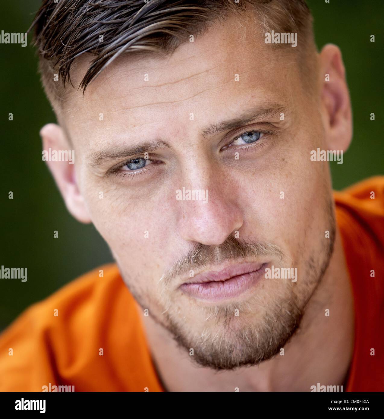 DOHA - Holland goalkeeper Andries Noppert during a media moment of the ...