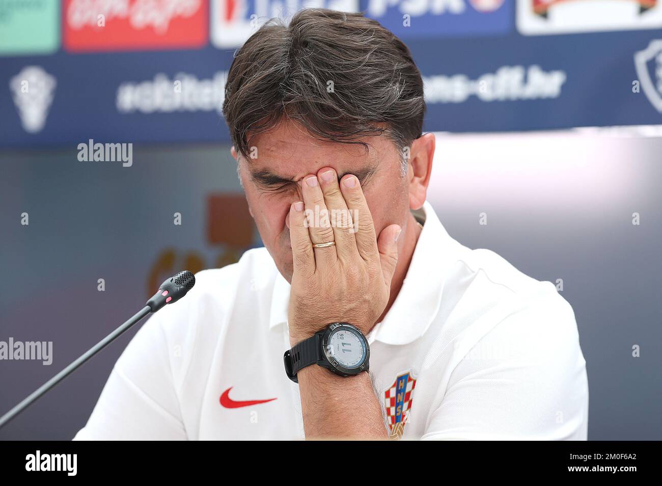 Doha, Qatar on December 6, 2022 Head coach of Croatian national team ...