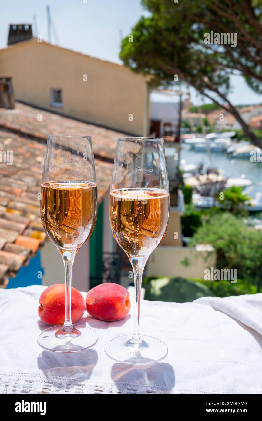 French Red Wine And Champagne
