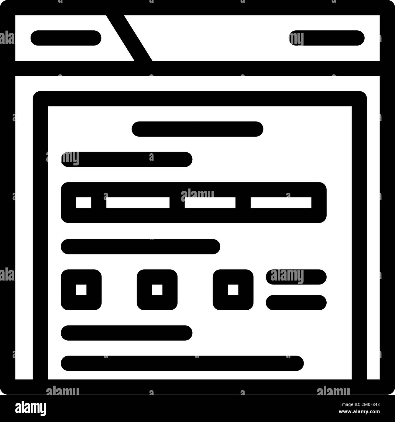 web folder line icon vector illustration Stock Vector Image & Art - Alamy