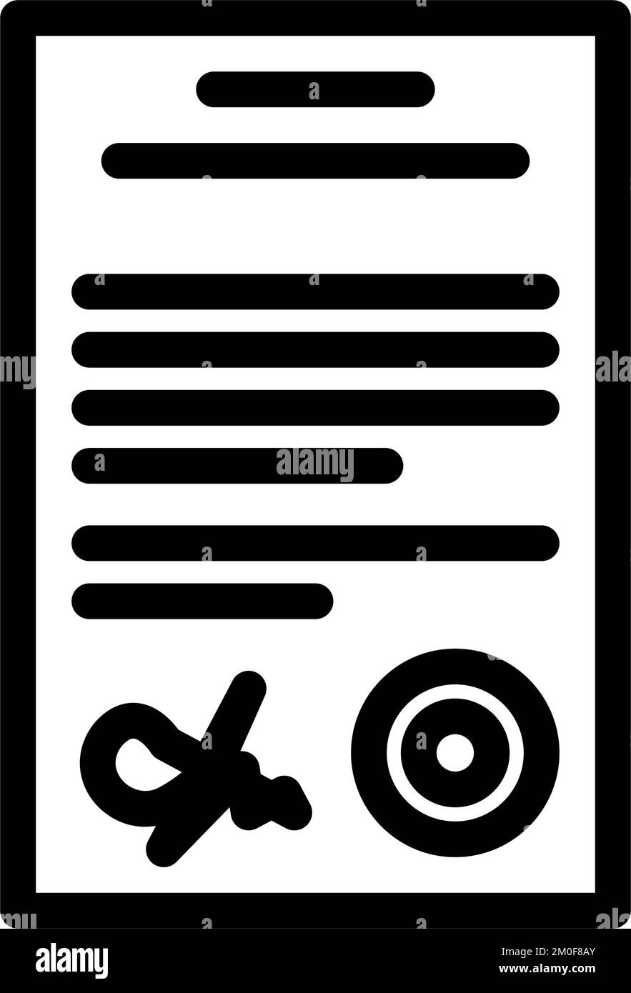 document folder line icon vector illustration Stock Vector Image & Art ...