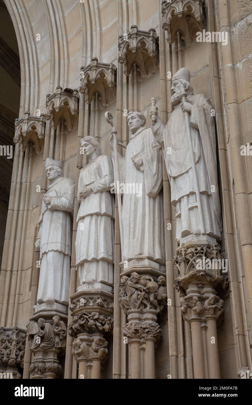 Saint Sculptures on Facade of Maria Inmaculada Cathedral Church ...
