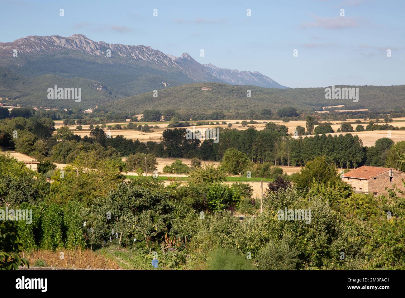 Landscape outside Genevilla, Navarra, Spain Stock Photo - Alamy