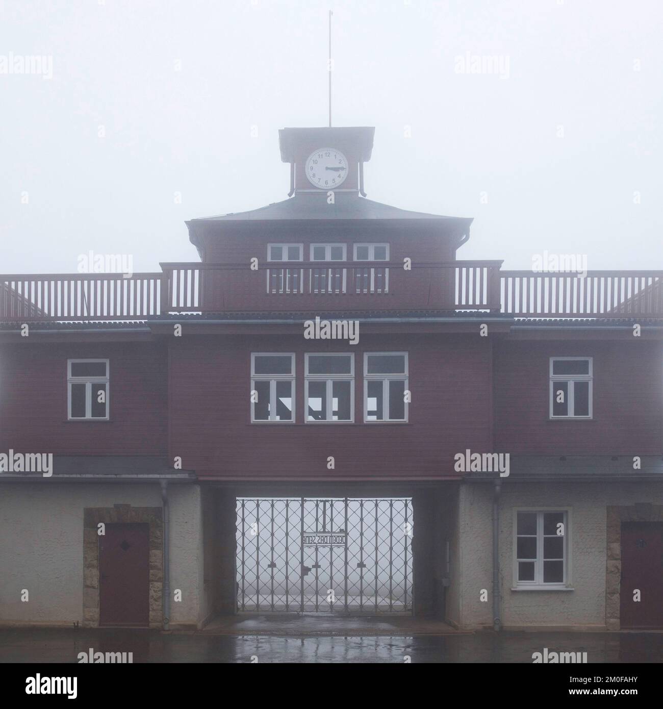 entrance gate in the Nazi concentration camp, today a concentration ...
