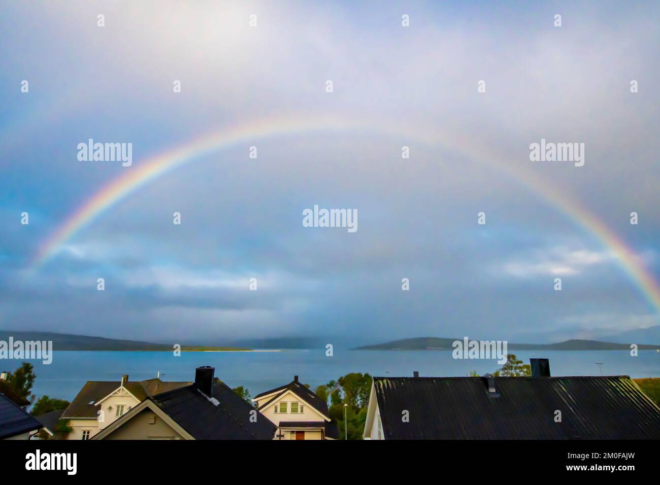 Rainbow over the north sea hi-res stock photography and images - Alamy