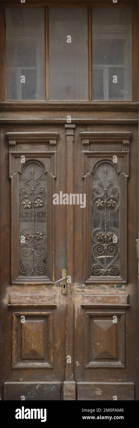 Medieval Door Texture Wood Front Rustic Door Texture Background.
