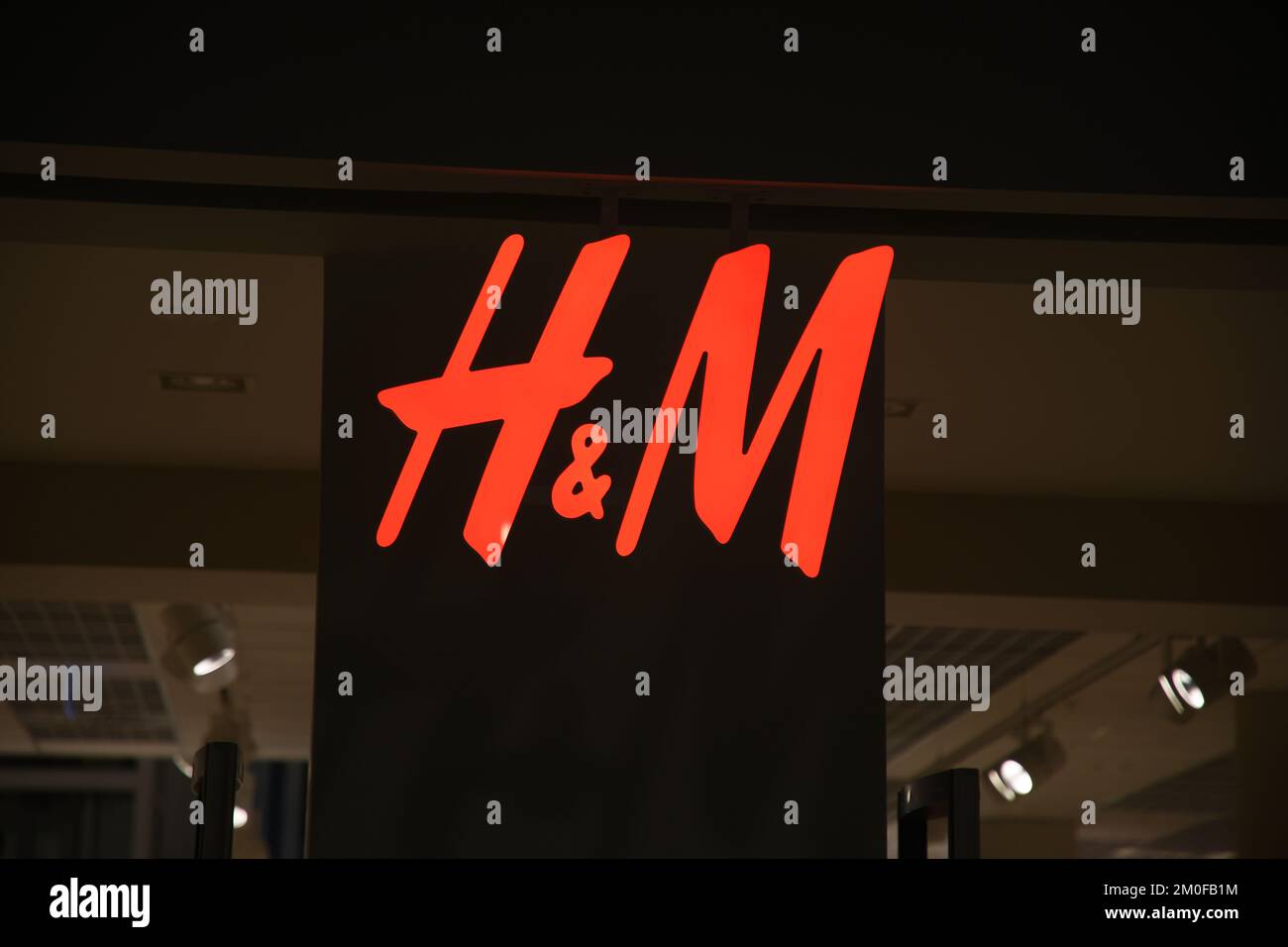 Copenhagen/Denmark/06 December 2022/Swedish retail store H&M store in ...