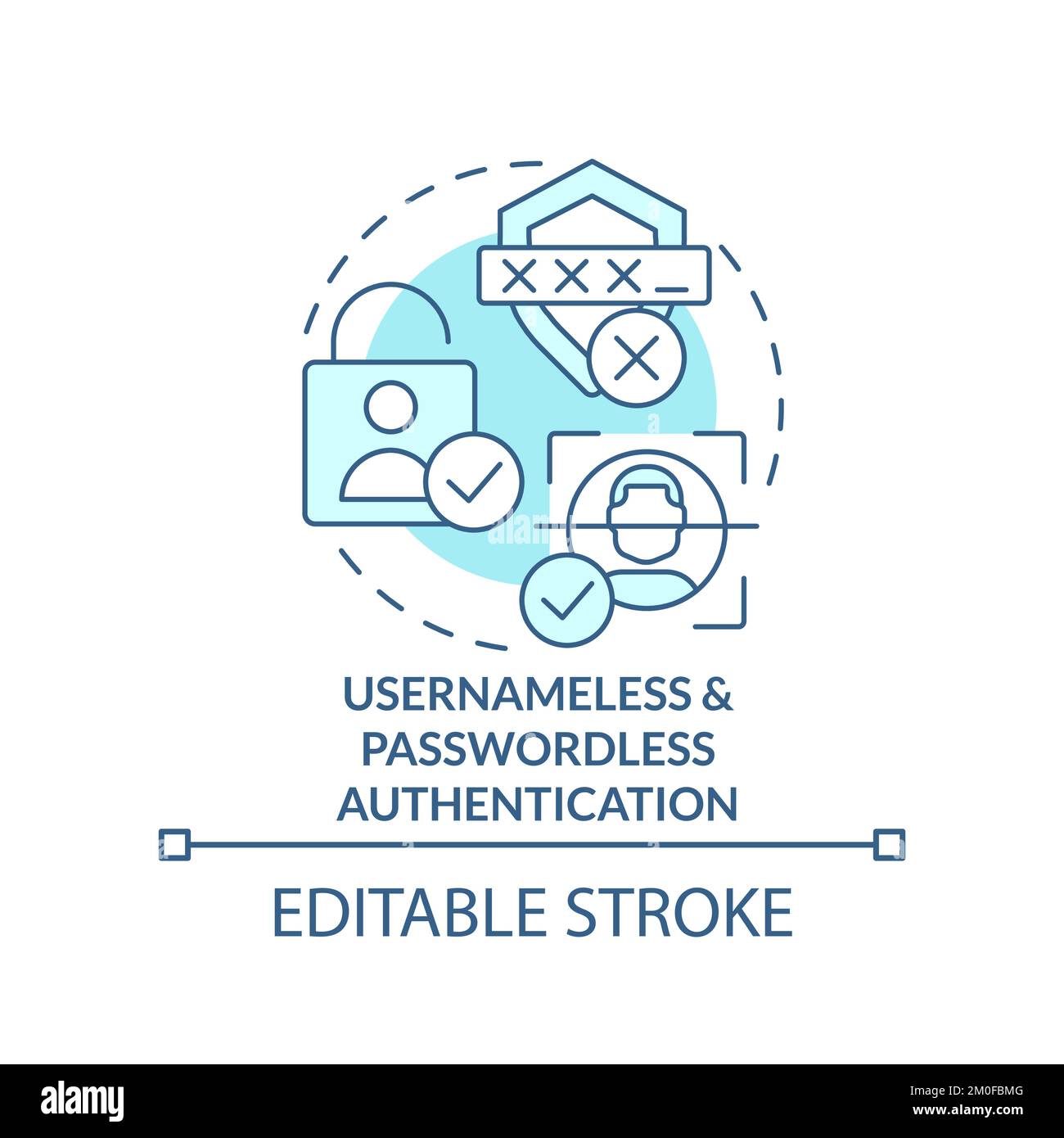 Passwordless authentication Stock Vector Images - Alamy