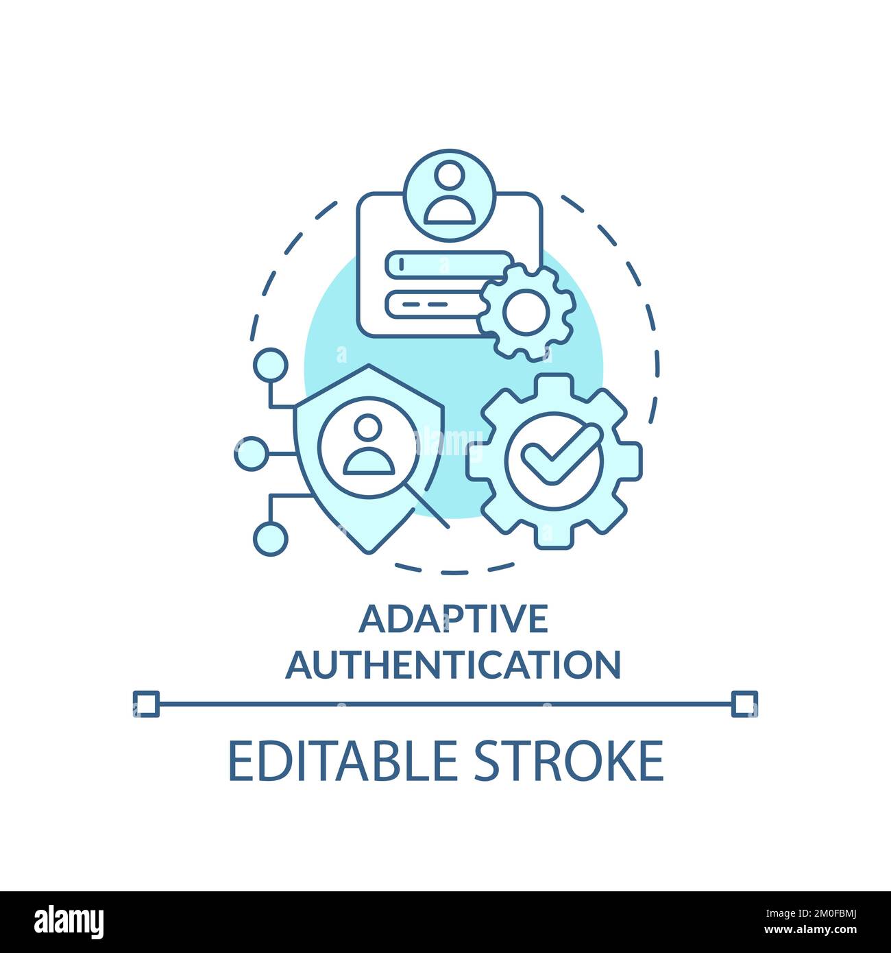 Adaptive authentication turquoise concept icon Stock Vector Image & Art ... Adaptive authentication turquoise concept icon Stock Vector Image & Art ...