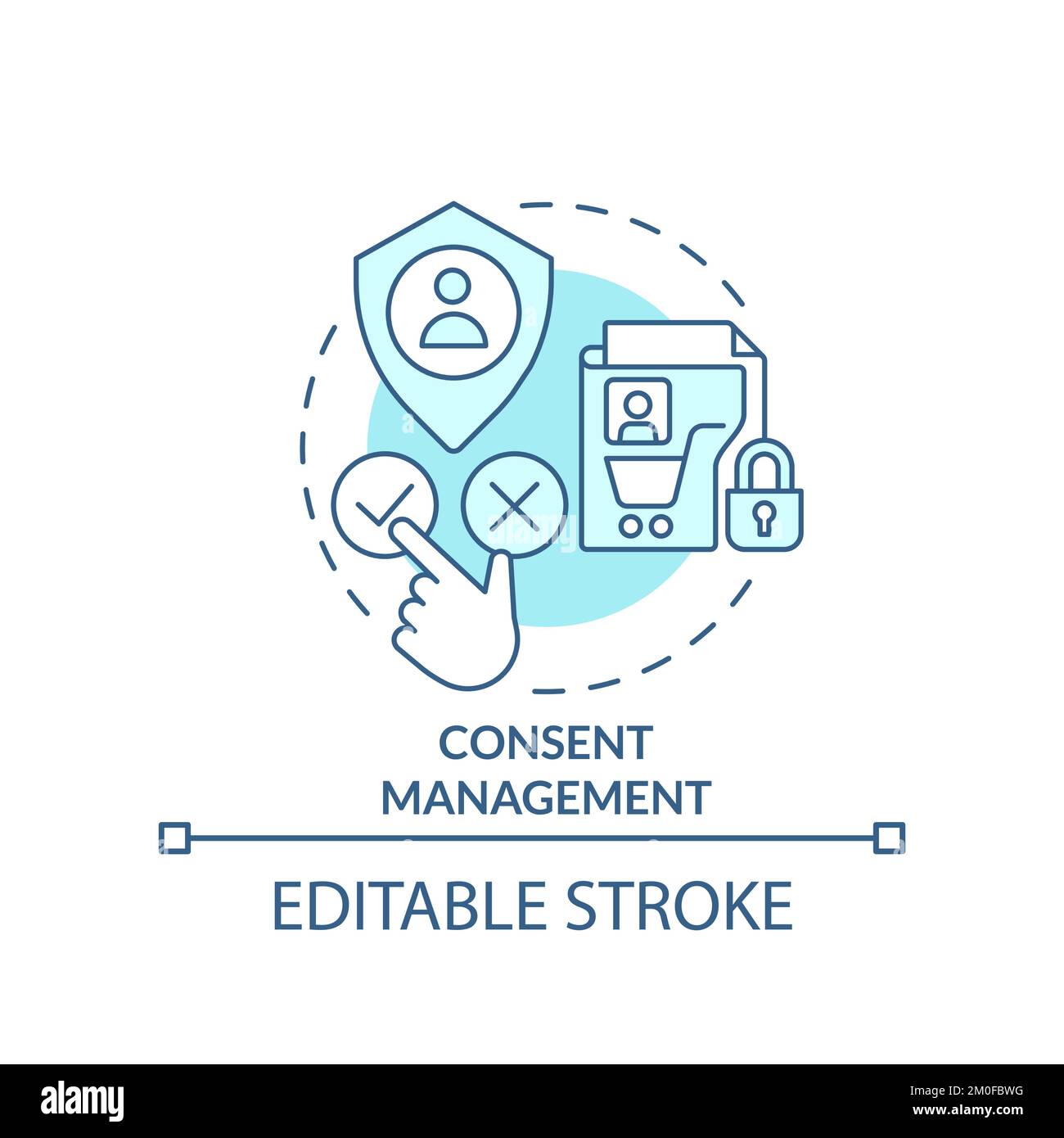 Consent management Stock Vector Images - Alamy