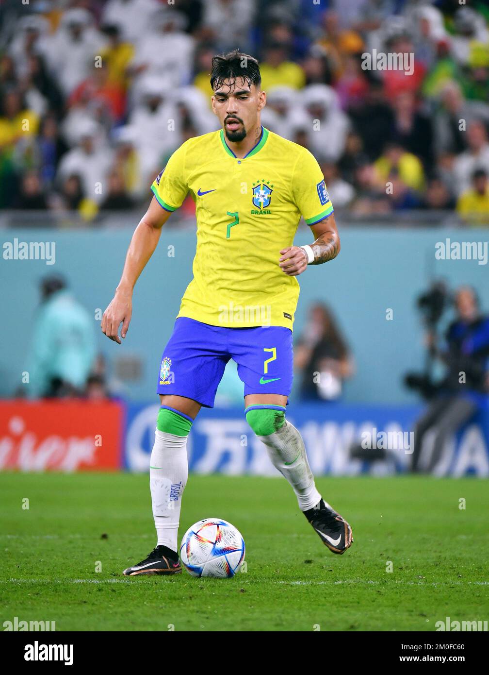 Football World Cup 2022, Qatar, Stadium 974; Brasil vs South Korea ...