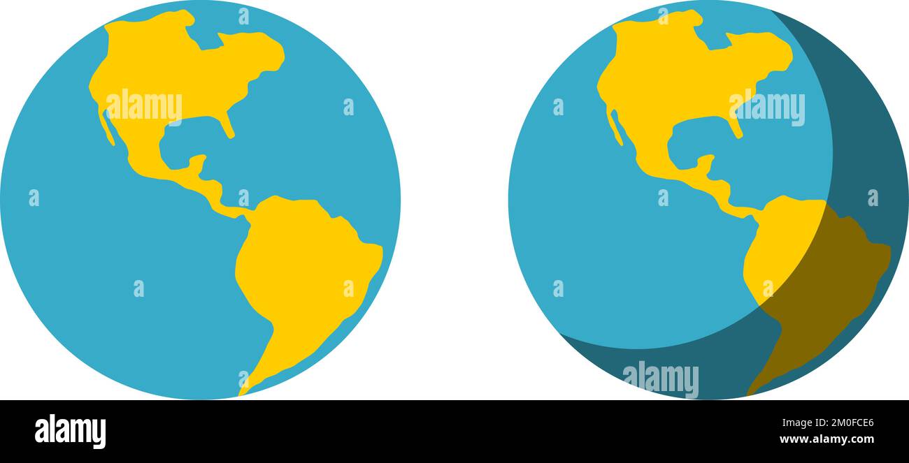 Map of the earth without america hi-res stock photography and images ...