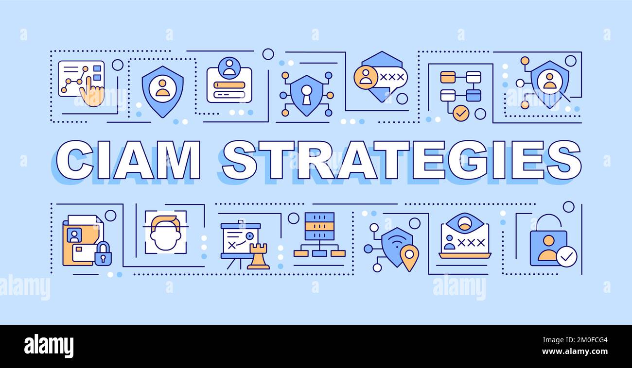 CIAM strategy word concepts light blue banner Stock Vector Image & Art ...