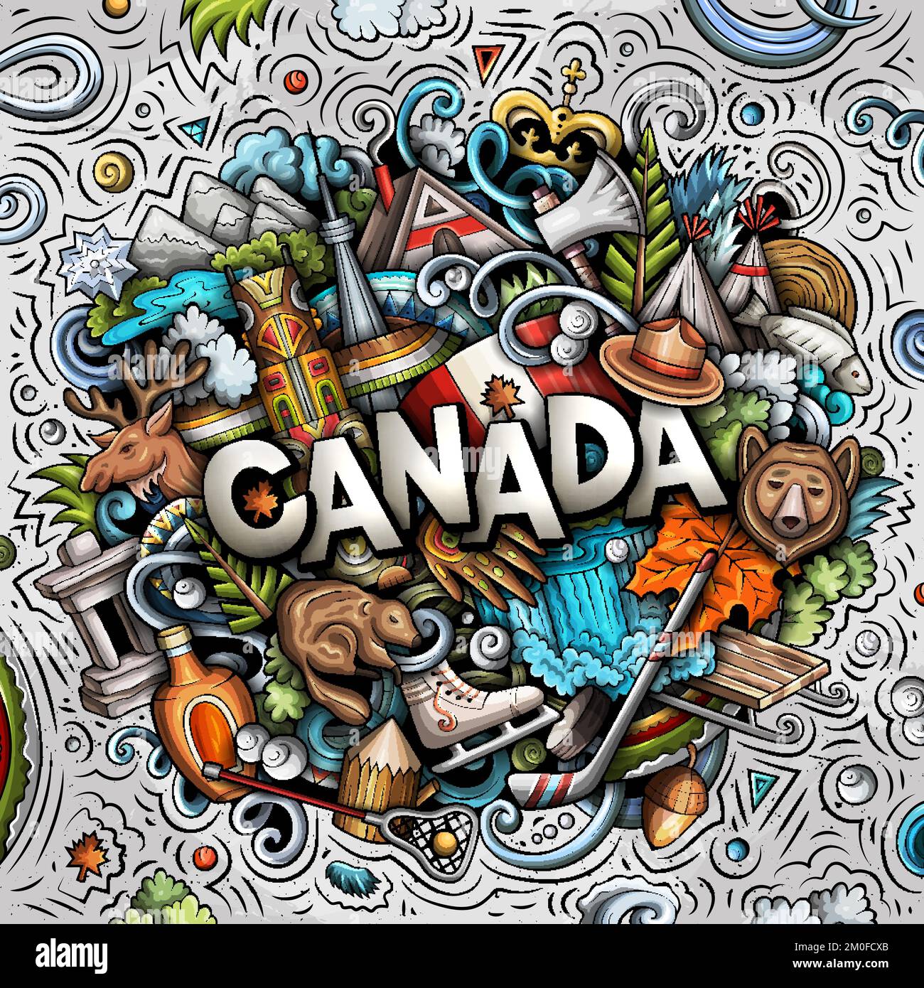 Traditional canadian canoe Stock Vector Images - Alamy