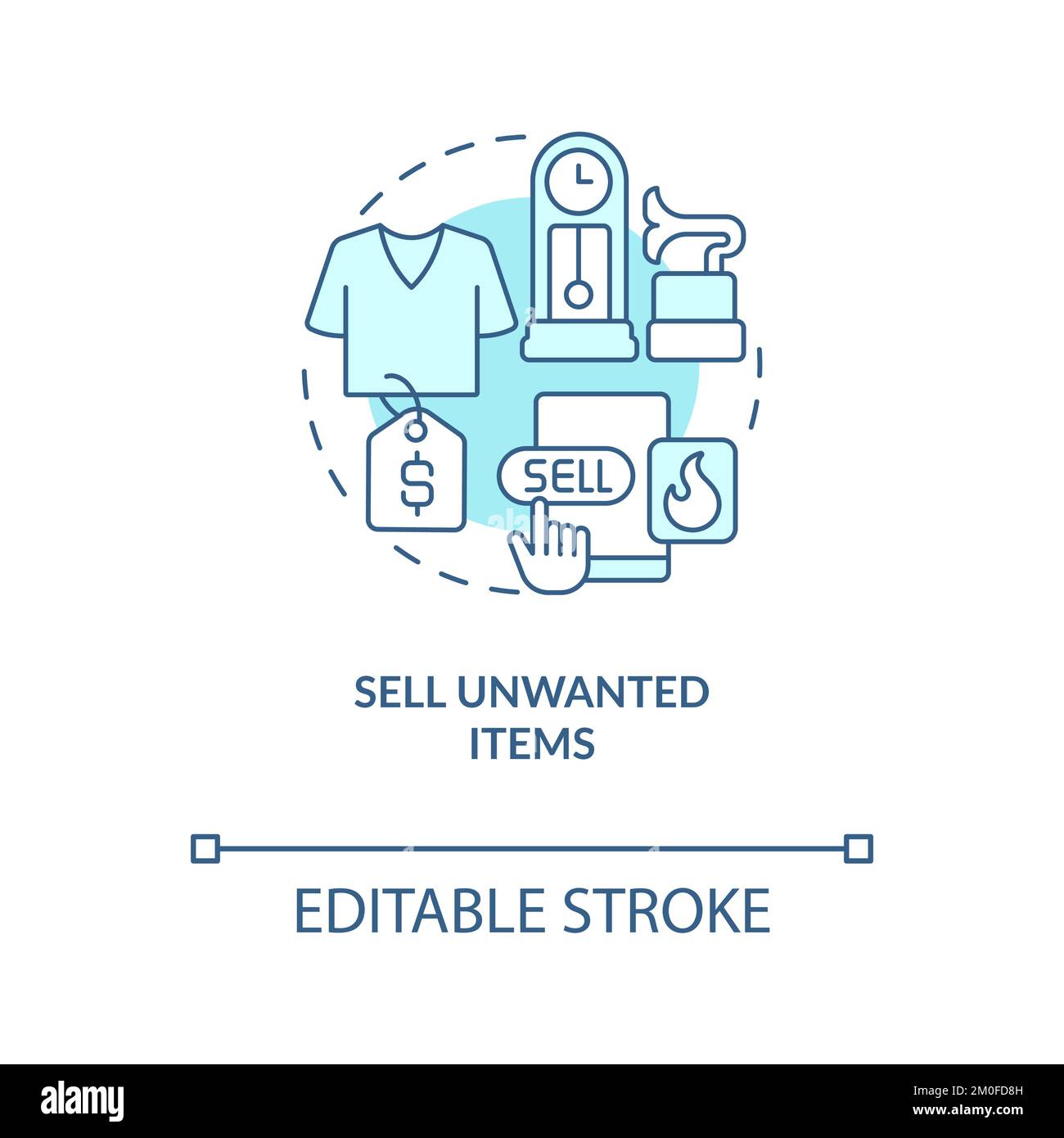 Items to sell woman Stock Vector Images - Alamy