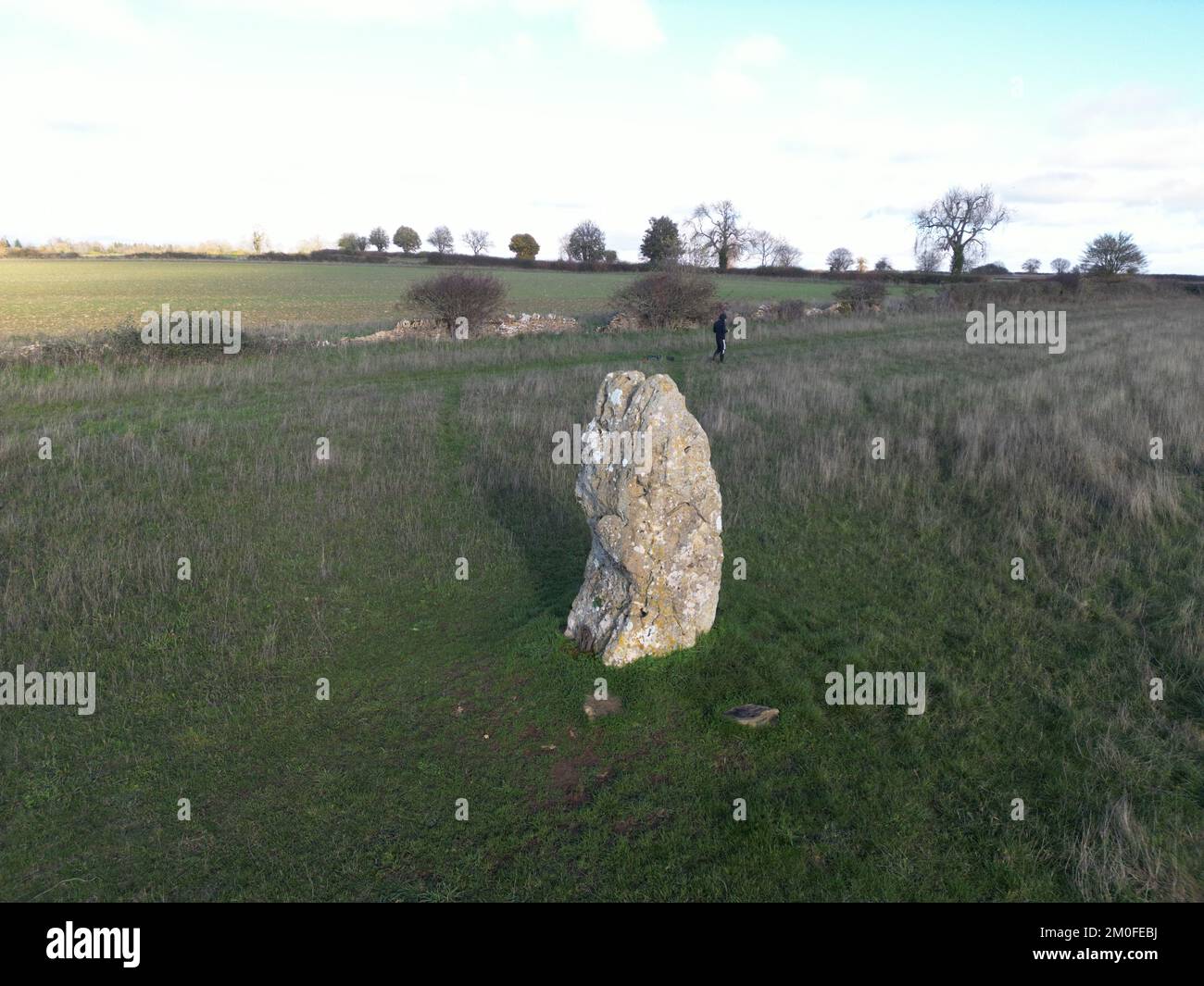 The Hawkstone neolithic ancient standing stone. Dean. Cotswolds ...