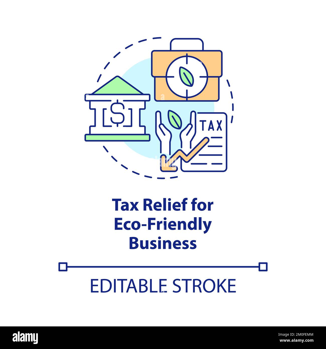 Tax relief for eco-friendly concept icon Stock Vector Image & Art - Alamy