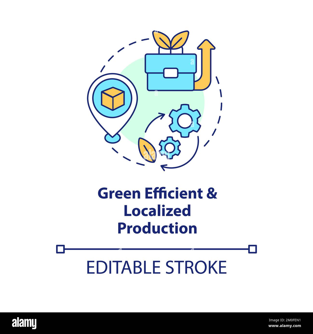 Eco conscious production Stock Vector Images - Alamy