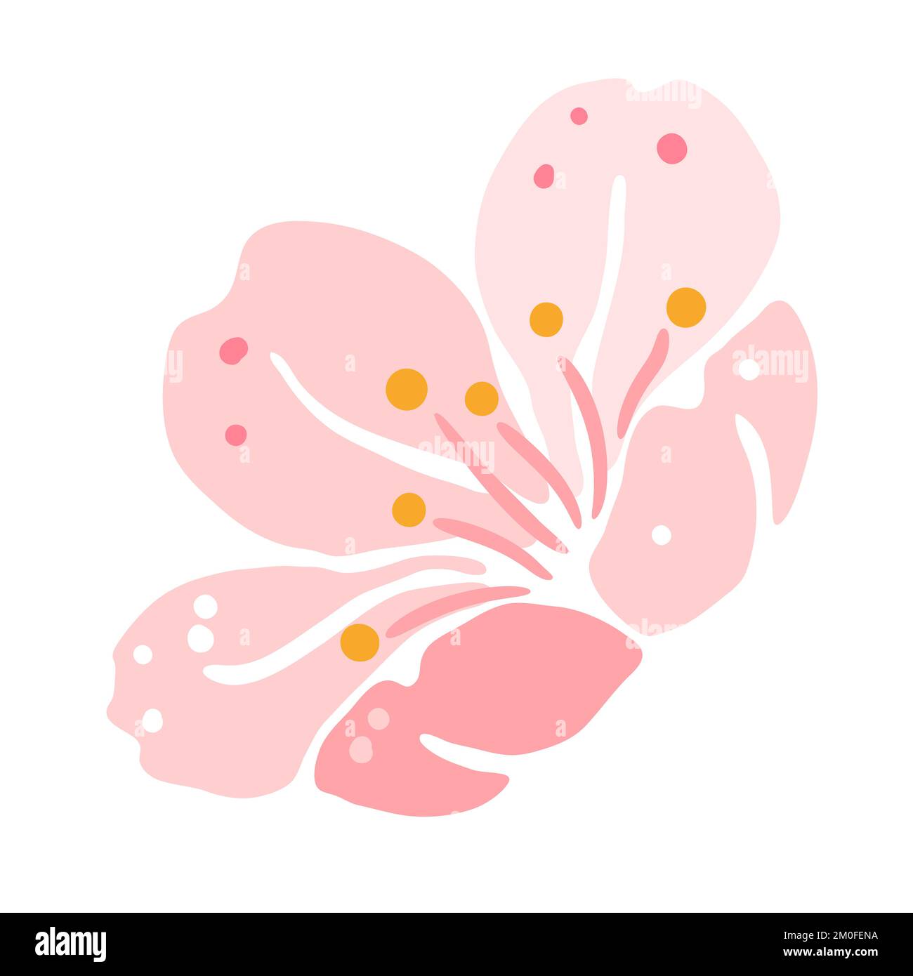 Illustration of sakura flower. Beautiful decorative plant Stock Vector ...