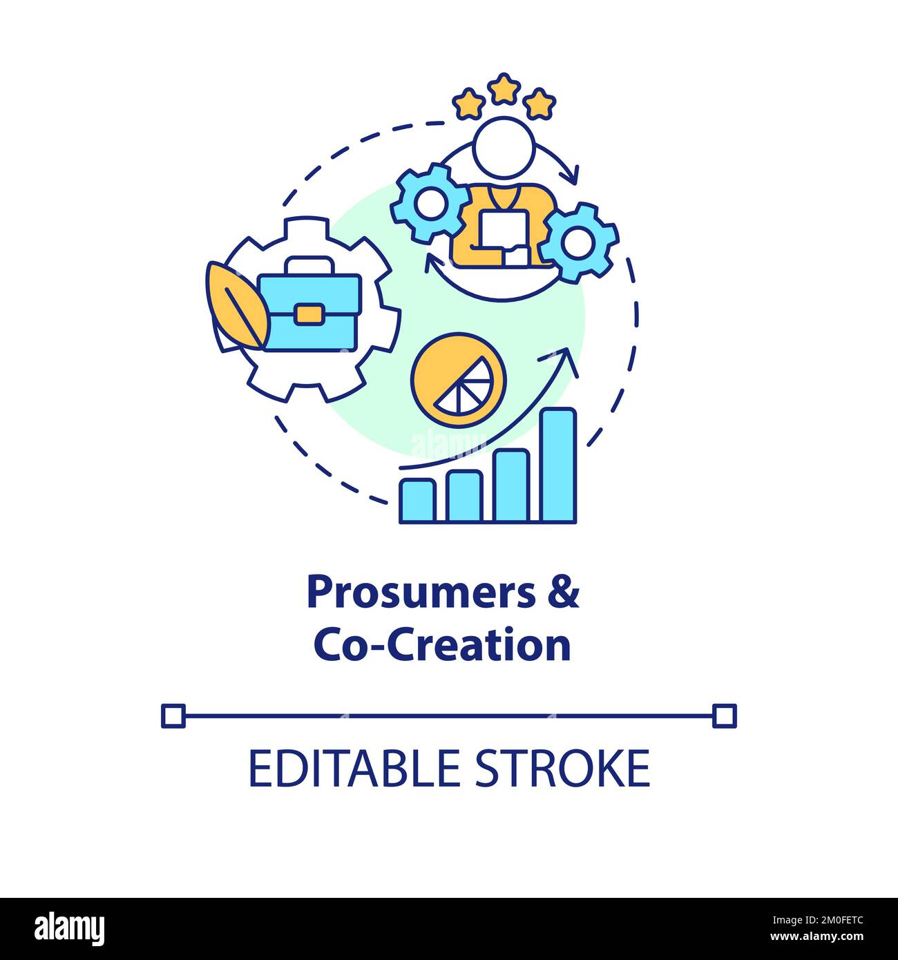 Prosumers and co-creation concept icon Stock Vector Image & Art - Alamy