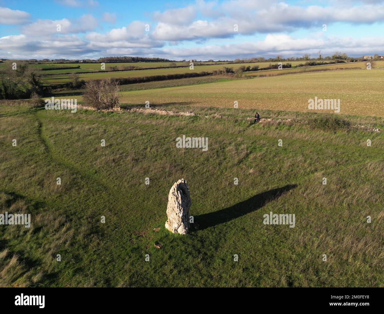 The Hawkstone neolithic ancient standing stone. Dean. Cotswolds ...