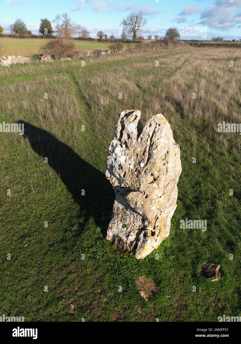 The Hawkstone neolithic ancient standing stone. Dean. Cotswolds ...