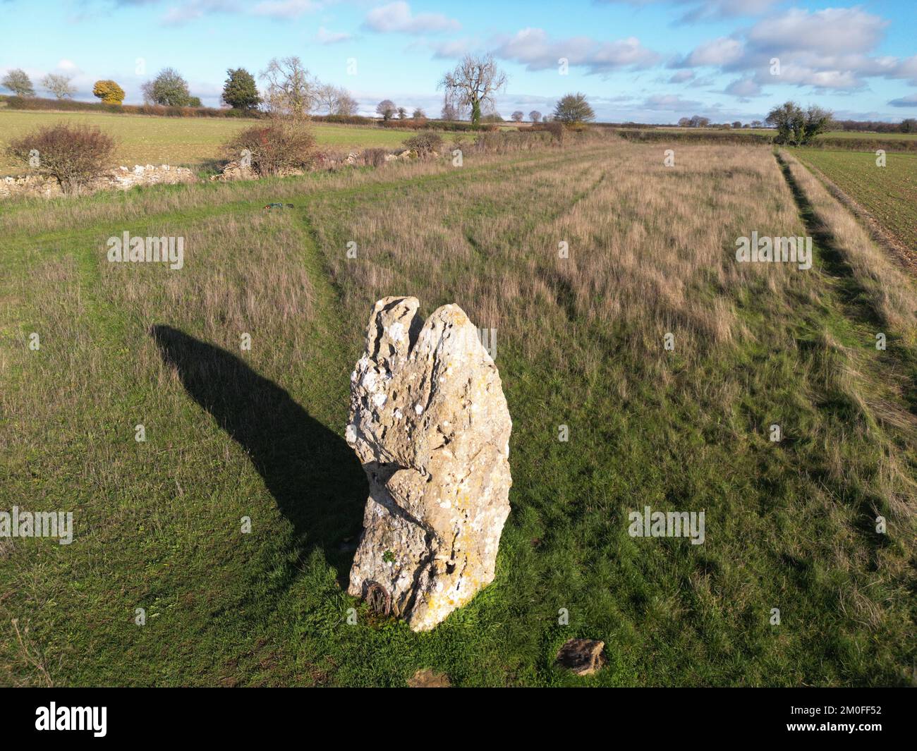 The Hawkstone neolithic ancient standing stone. Dean. Cotswolds ...