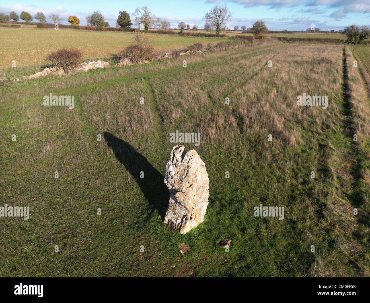 The Hawkstone neolithic ancient standing stone. Dean. Cotswolds ...