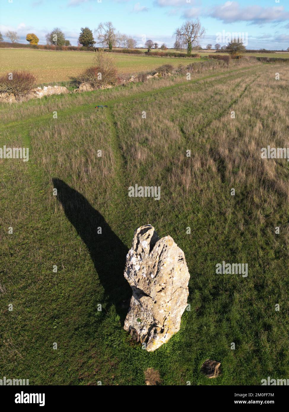 The Hawkstone neolithic ancient standing stone. Dean. Cotswolds ...