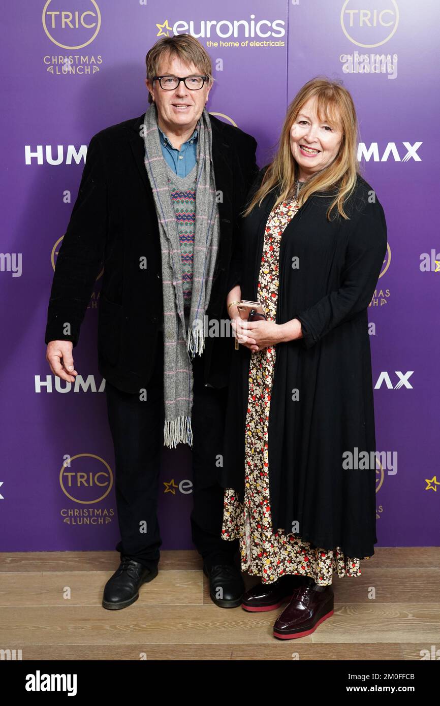 Mary Killen and Giles Wood arrive for the TRIC (The Television and ...