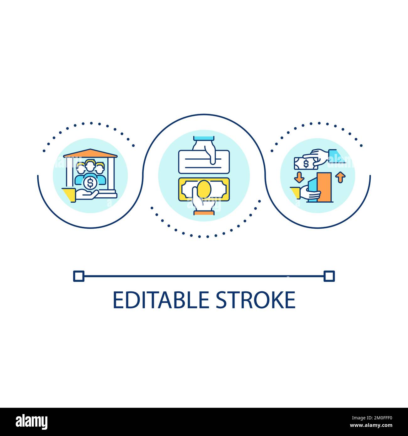 Crowdfunding loop concept icon Stock Vector Image & Art - Alamy