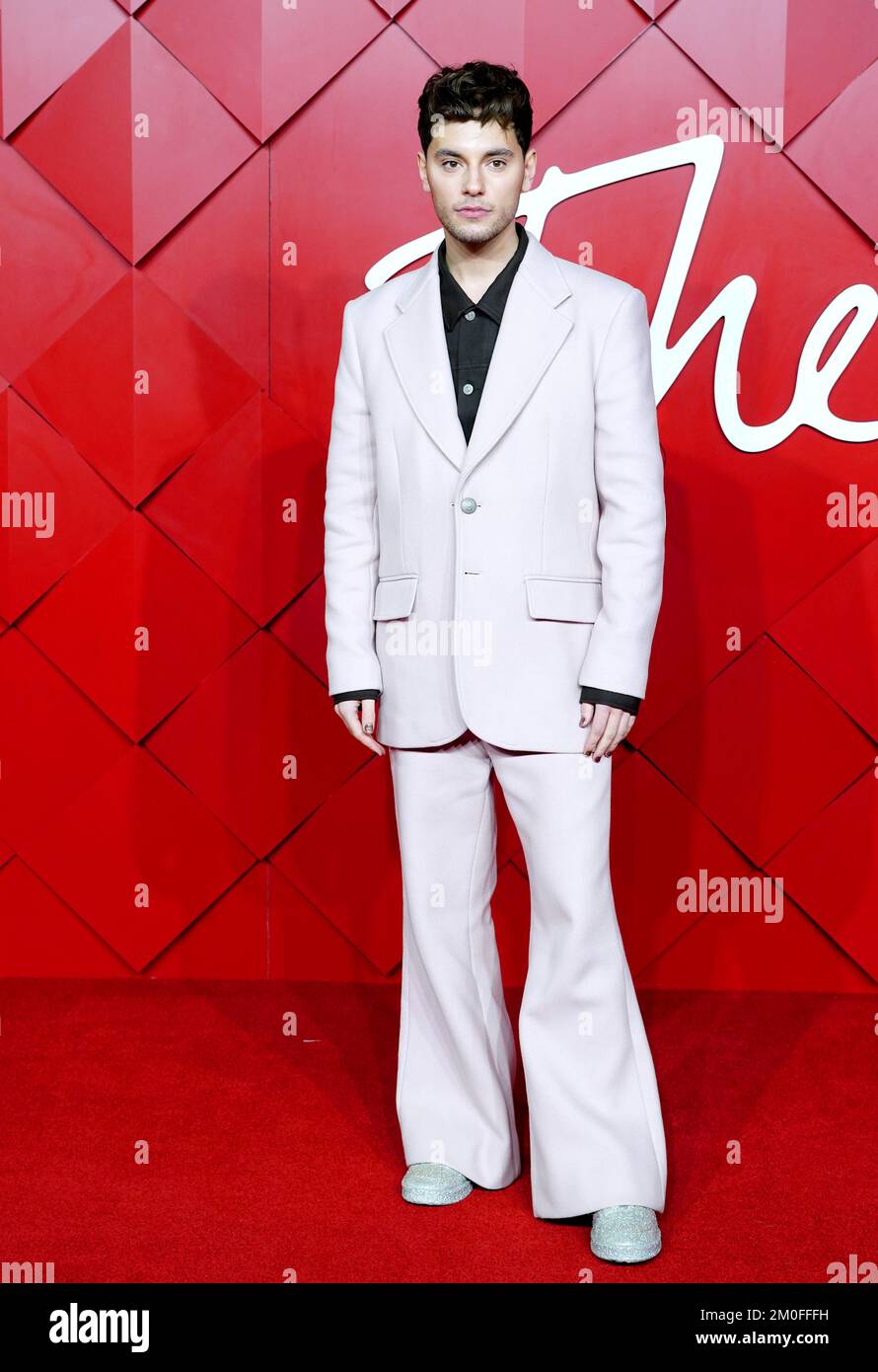Max Harwood attending the Fashion Awards 2022 held at the Royal Albert ...