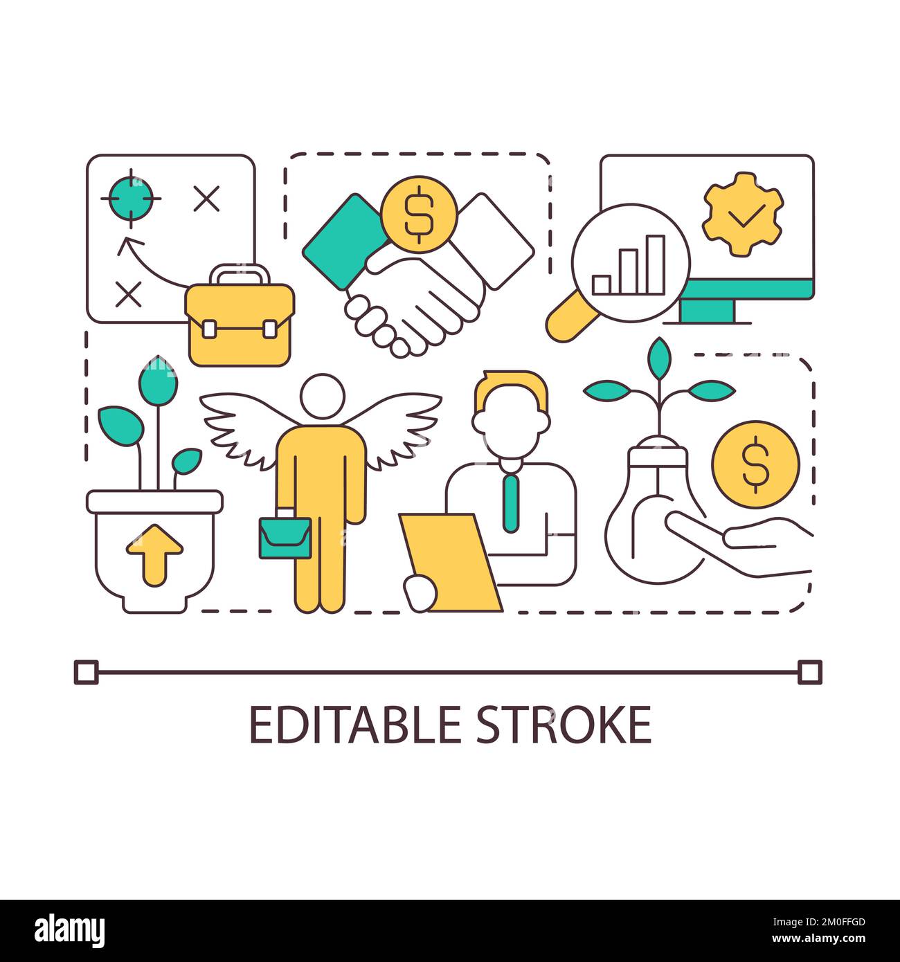 Business analyst concept icon Stock Vector Image & Art - Alamy