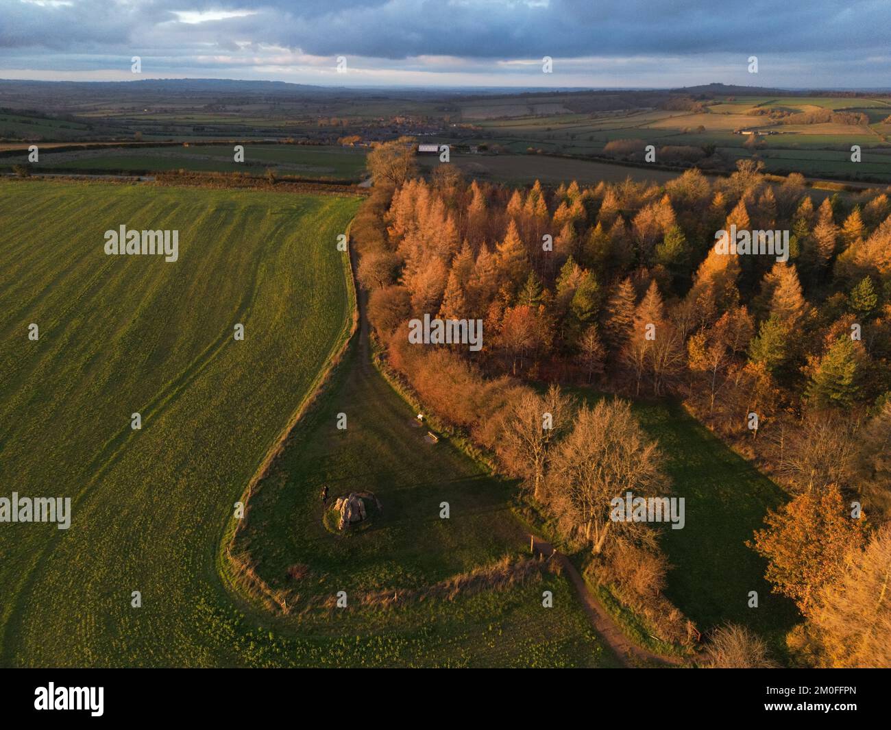 Rollright Stones Neolithic and Bronze Age megalithic monuments complex ...