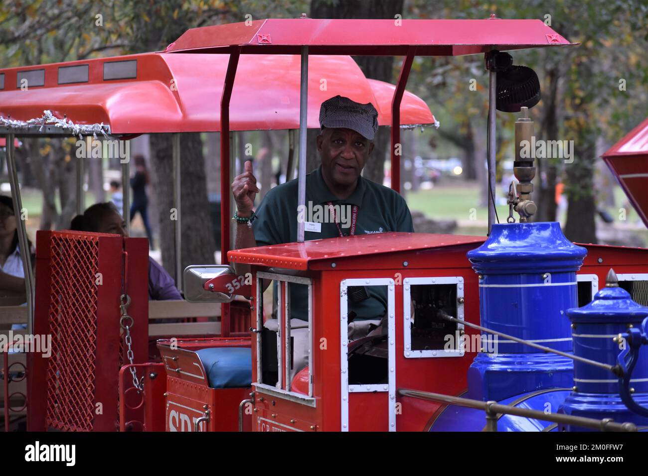 Red zoo train hi-res stock photography and images - Alamy