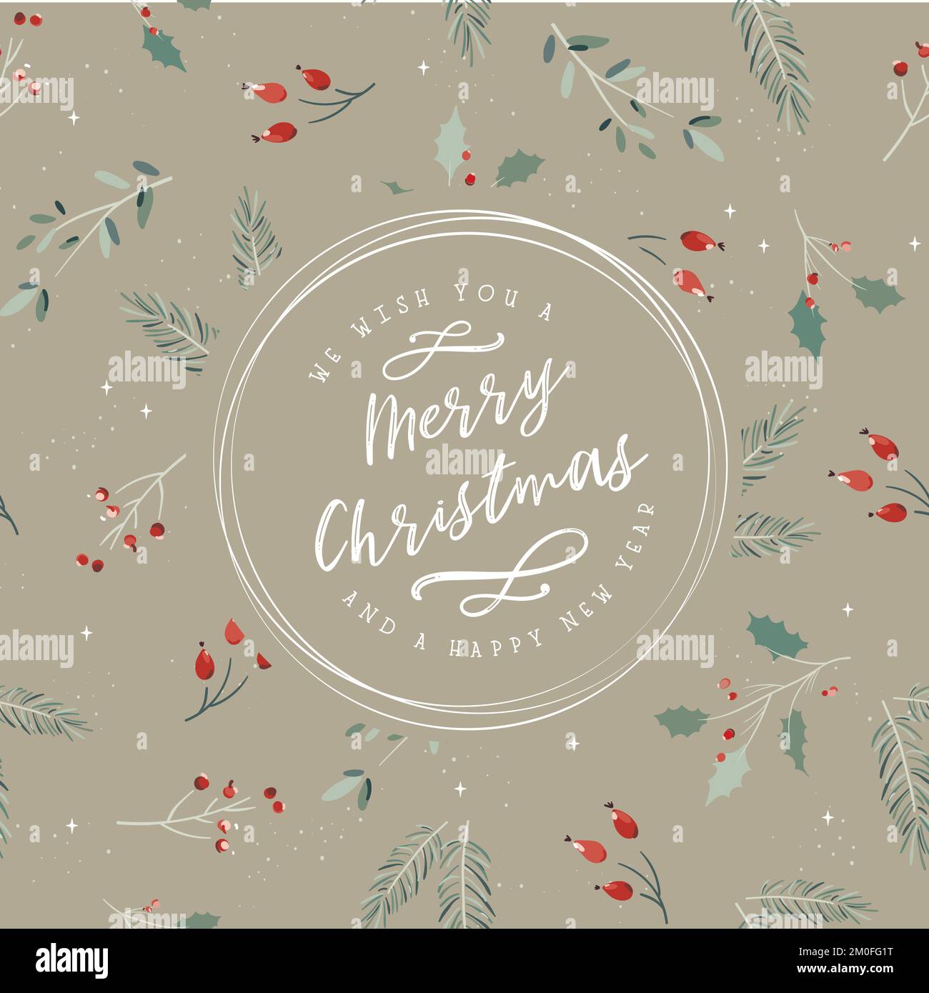 Christmas dinner background rustic Stock Vector Images - Alamy