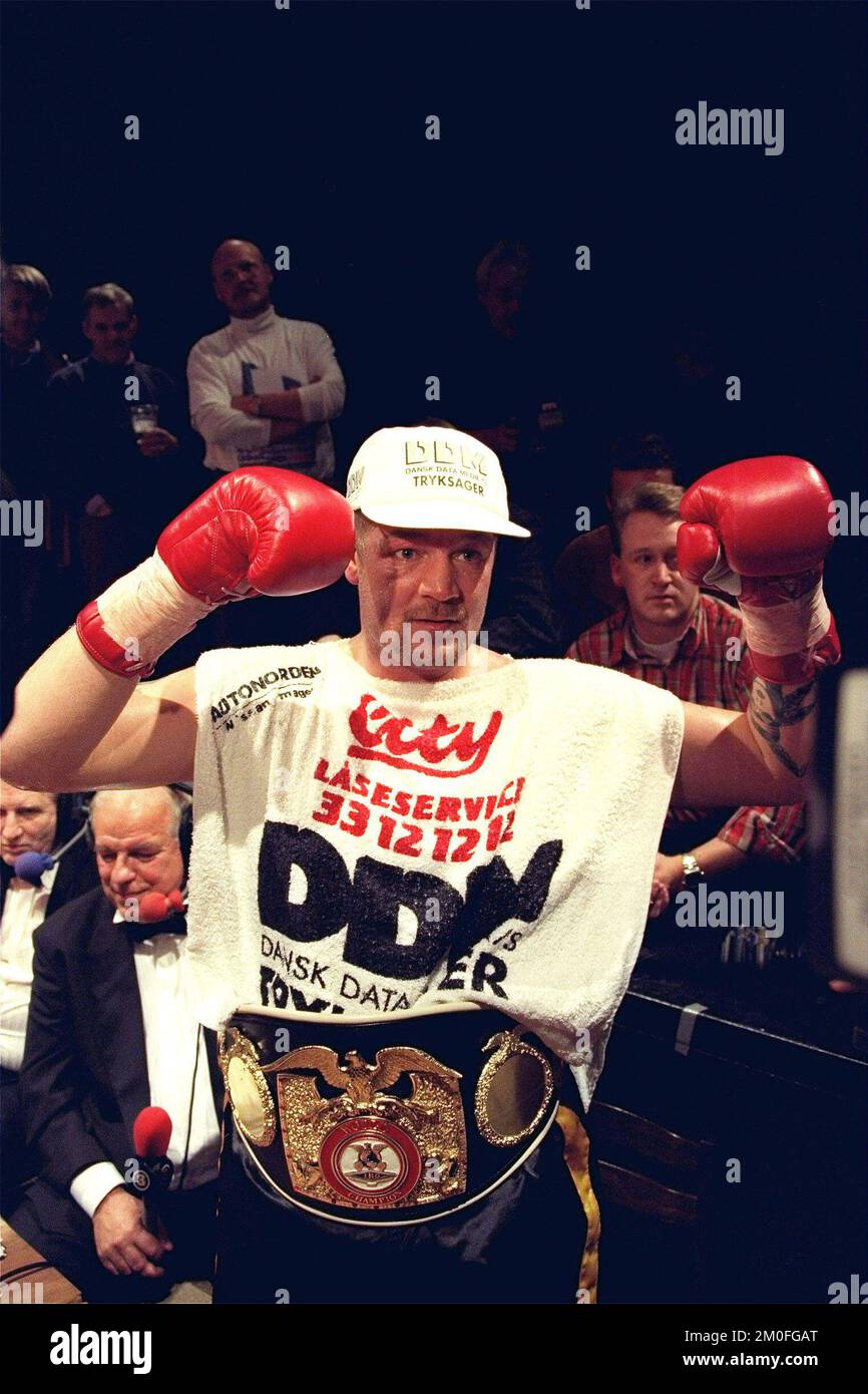 Danish boxer Brian Nielsen with his IBO belt after the fight against ...